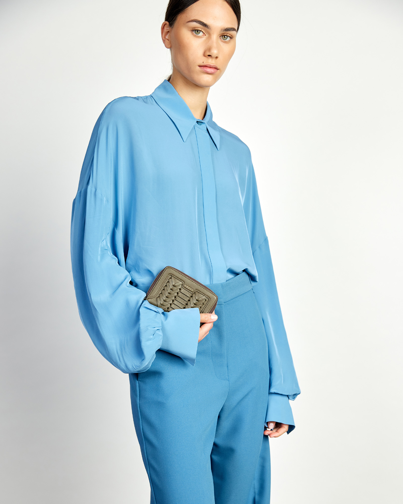 Saben Landry Wallet Rosemary Macro Weave - Issimo Shoes